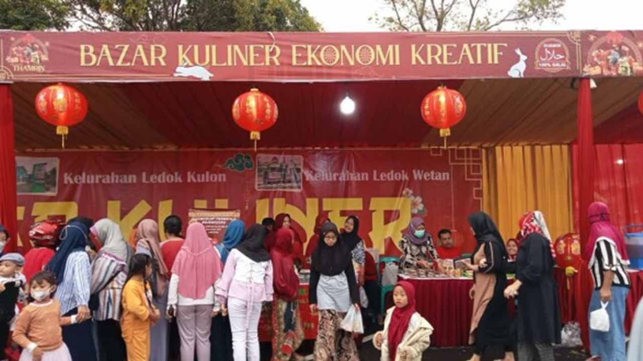 Bazar Kuliner Ekonomi Kreatif Semarak Perayaan Imlek di Bojonegoro ...